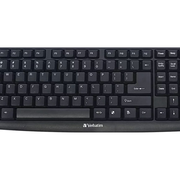 Verbatim | Office | Verbatim 992 Black Slimline Wired Corded Usb Pcmac ...